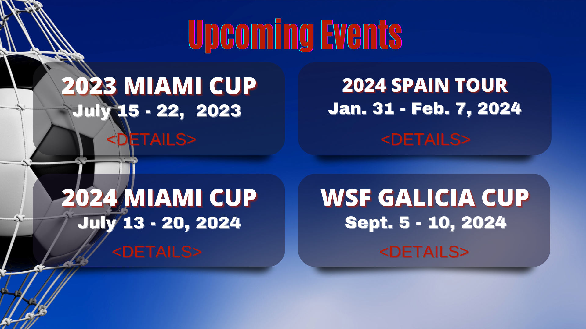 Torneo internacional de futbol - WSF - MIAMI CUP